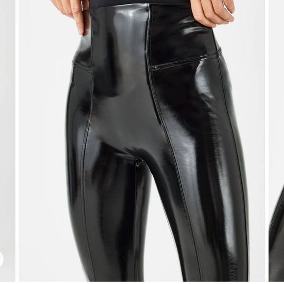 SPANX | Pants & Jumpsuits | Spanx Faux Leather Leggings | Poshmark